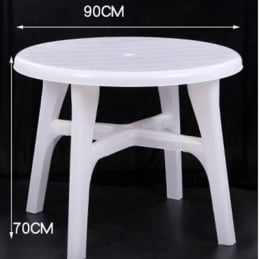 90cm Foldable Plastic Round table - Haideplastic.com